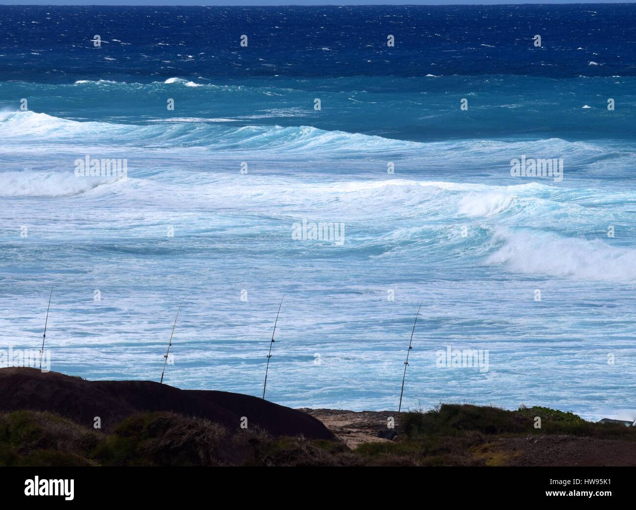 Fishing lines at Sea Stock Photo - Alamy