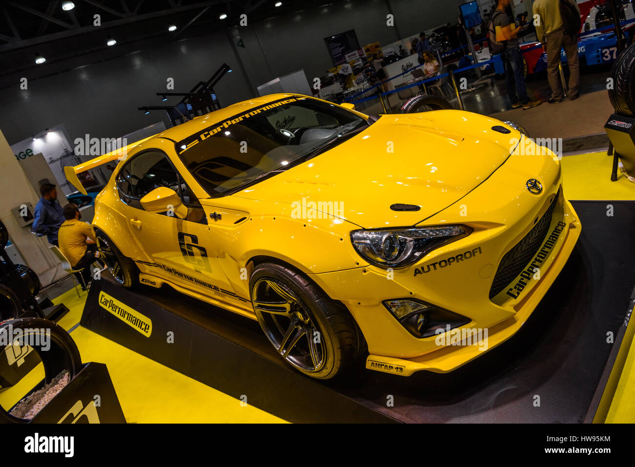 MOSCOW - AUG 2016: Toyota GT86 presented at MIAS Moscow International ...