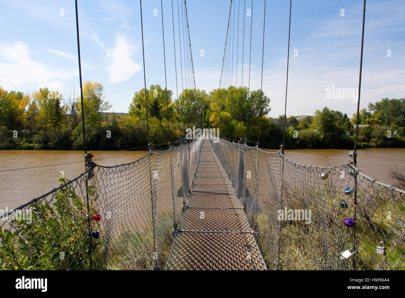 Star Mine Suspension Bridge, a 117 metre long pedestrian suspension ...