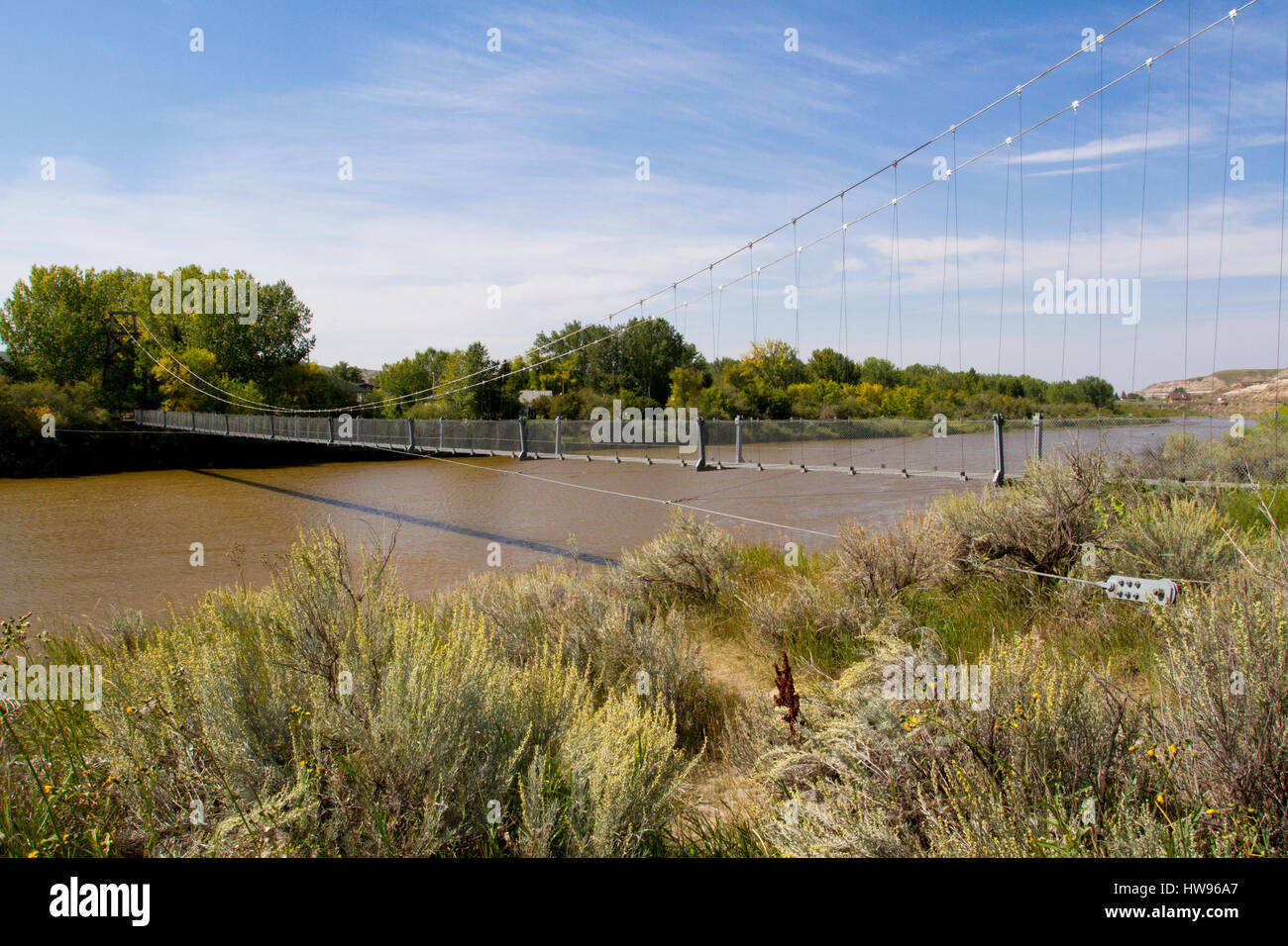 Star Mine Suspension Bridge, a 117 metre long pedestrian suspension ...