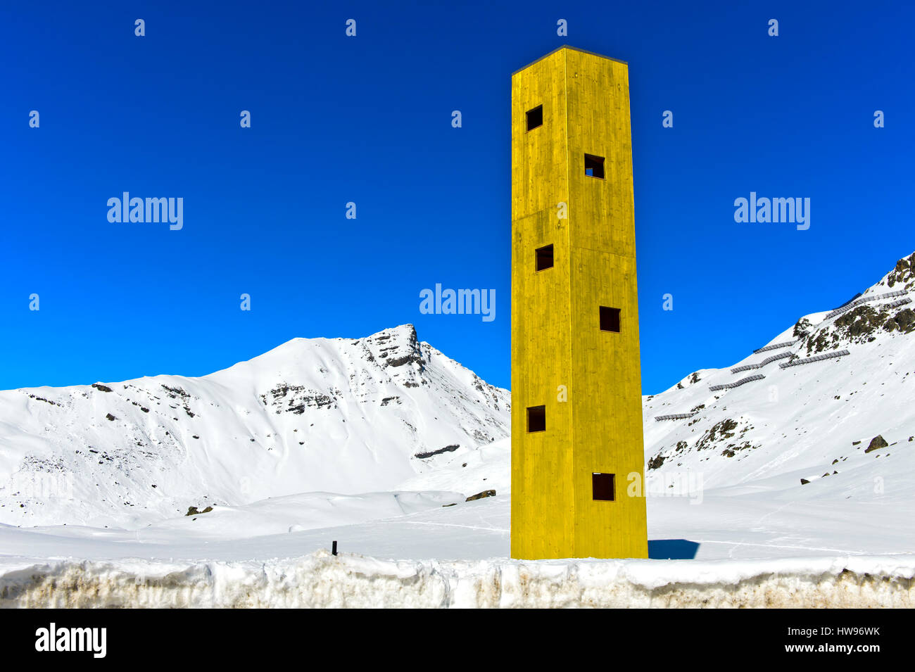 Julier pass switzerland tower hi-res stock photography and images - Alamy