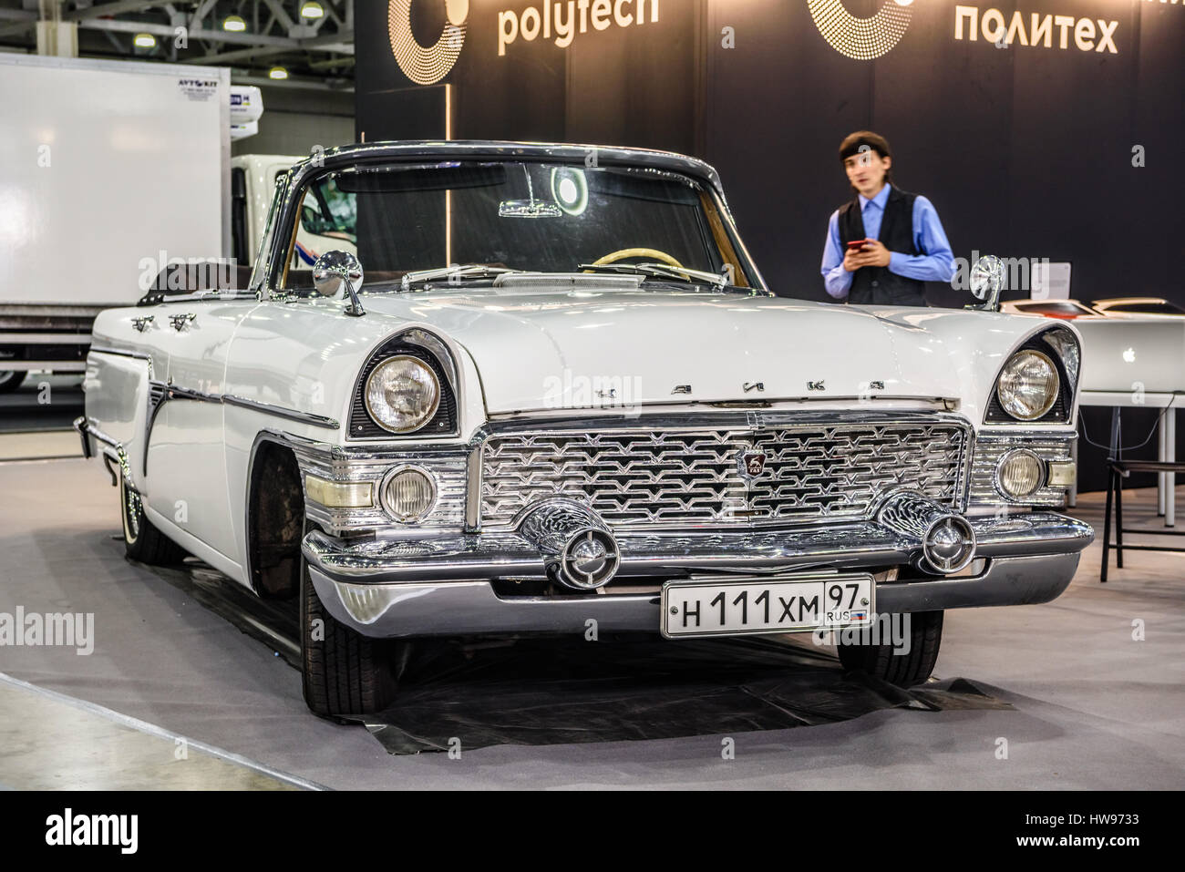MOSCOW - AUG 2016: GAZ M13 Chaika presented at MIAS Moscow ...