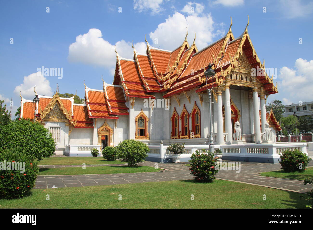 Wat Benchamabopit (Bencha), Marble Temple, Bangkok, Thailand Stock ...