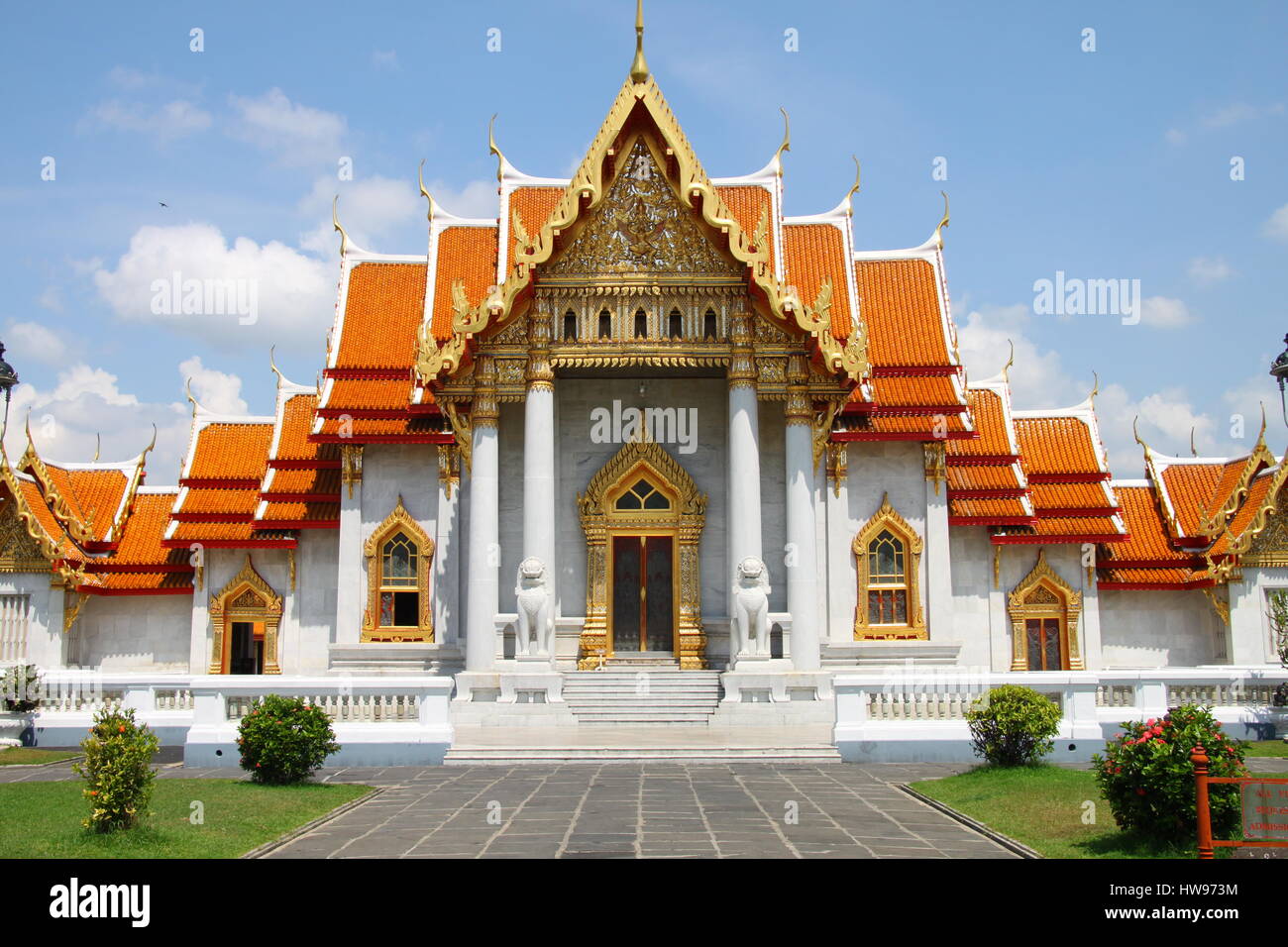 Wat Benchamabopit (Bencha), Marble Temple, Bangkok, Thailand Stock ...