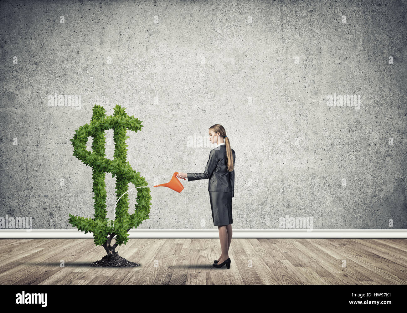 Make your money grow Stock Photo - Alamy