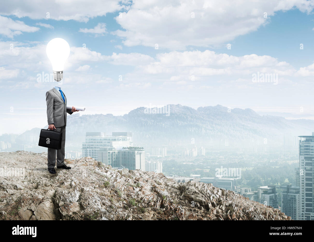 Man of creative ideas Stock Photo - Alamy