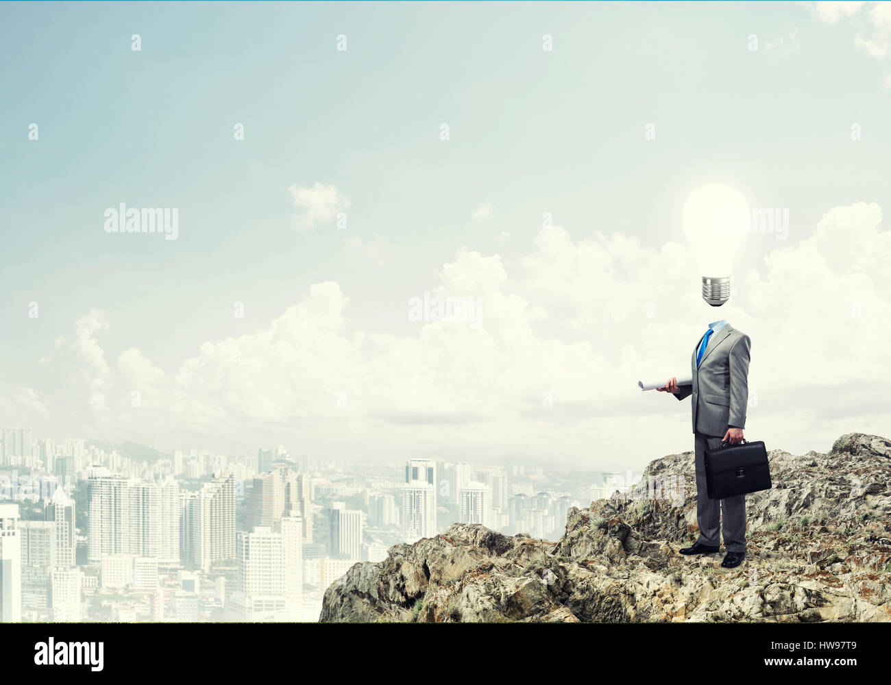 Man of creative ideas Stock Photo - Alamy