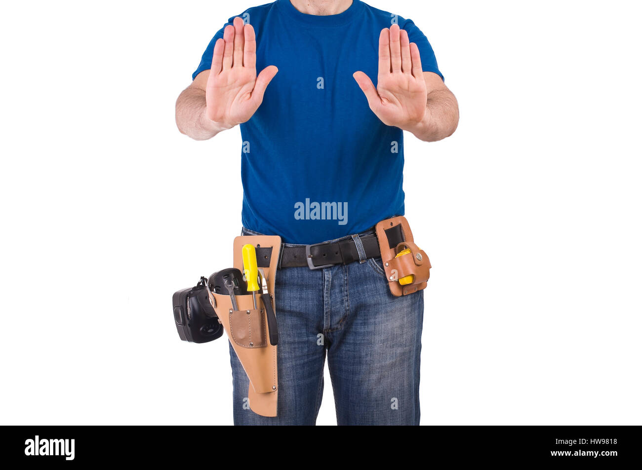 Blue collar worker Stock Photo - Alamy