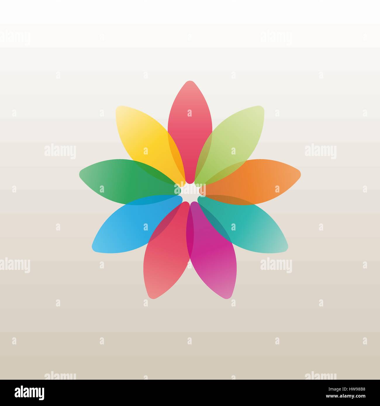 Logo design template a flower bud with bright petals, business icon ...
