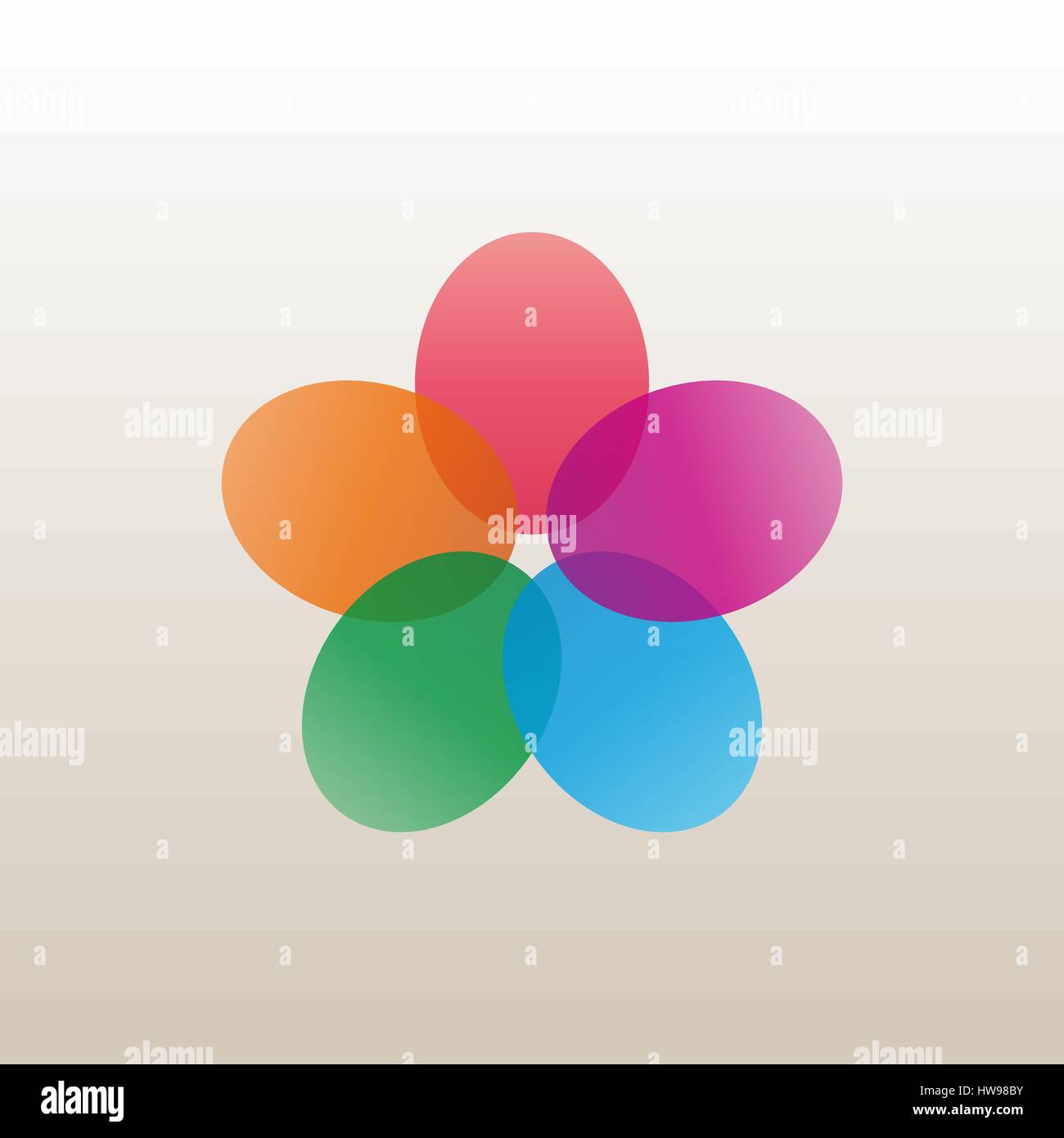 Logo design template a flower bud with bright petals, business icon ...