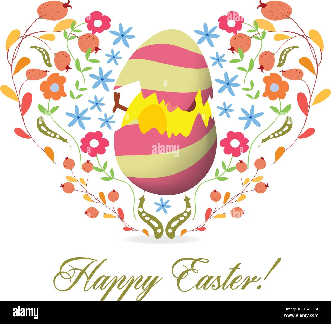 Hatching easter egg Stock Vector Images - Alamy