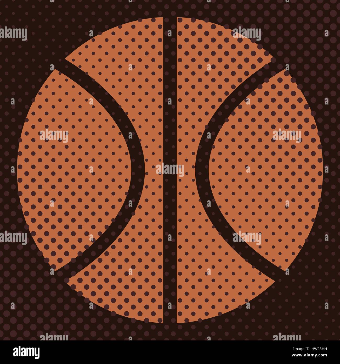 Sports background ball for the game of basketball, the effect halftone ...