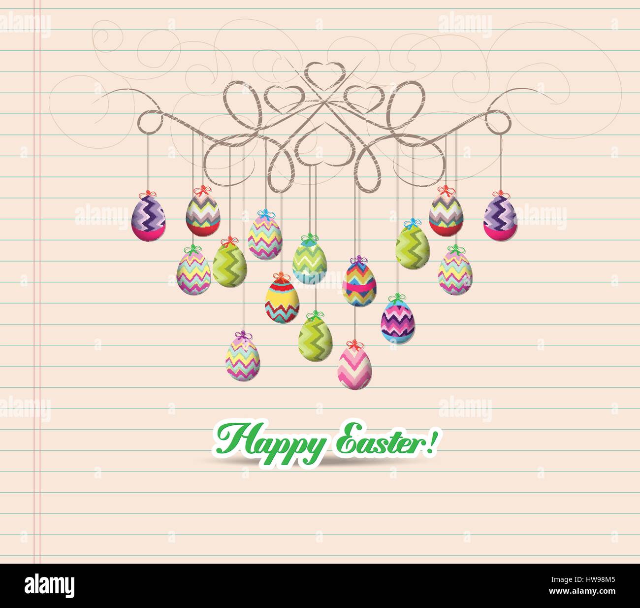 Hand draw easter egg doodle hi-res stock photography and images - Alamy