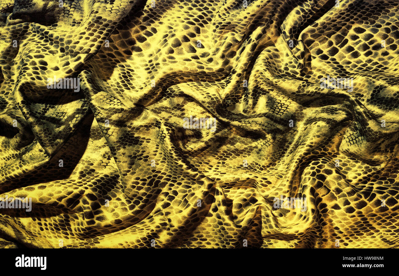 Folded snake skin Stock Photo - Alamy