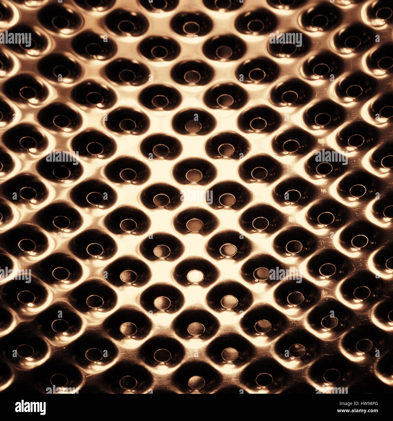 Texture of metal with cells Stock Photo - Alamy