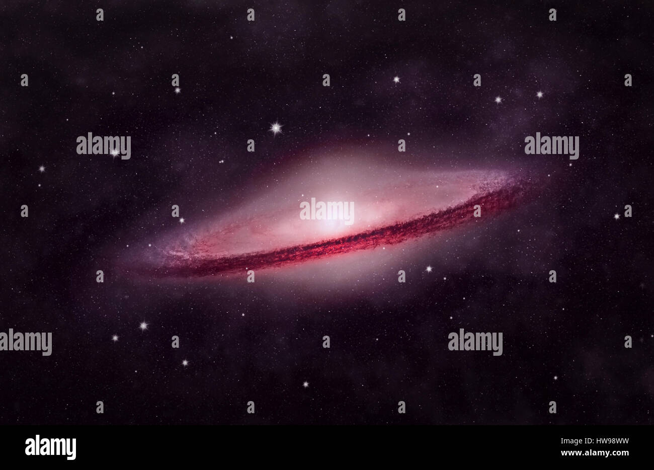 Galaxy in the deep space Stock Photo - Alamy