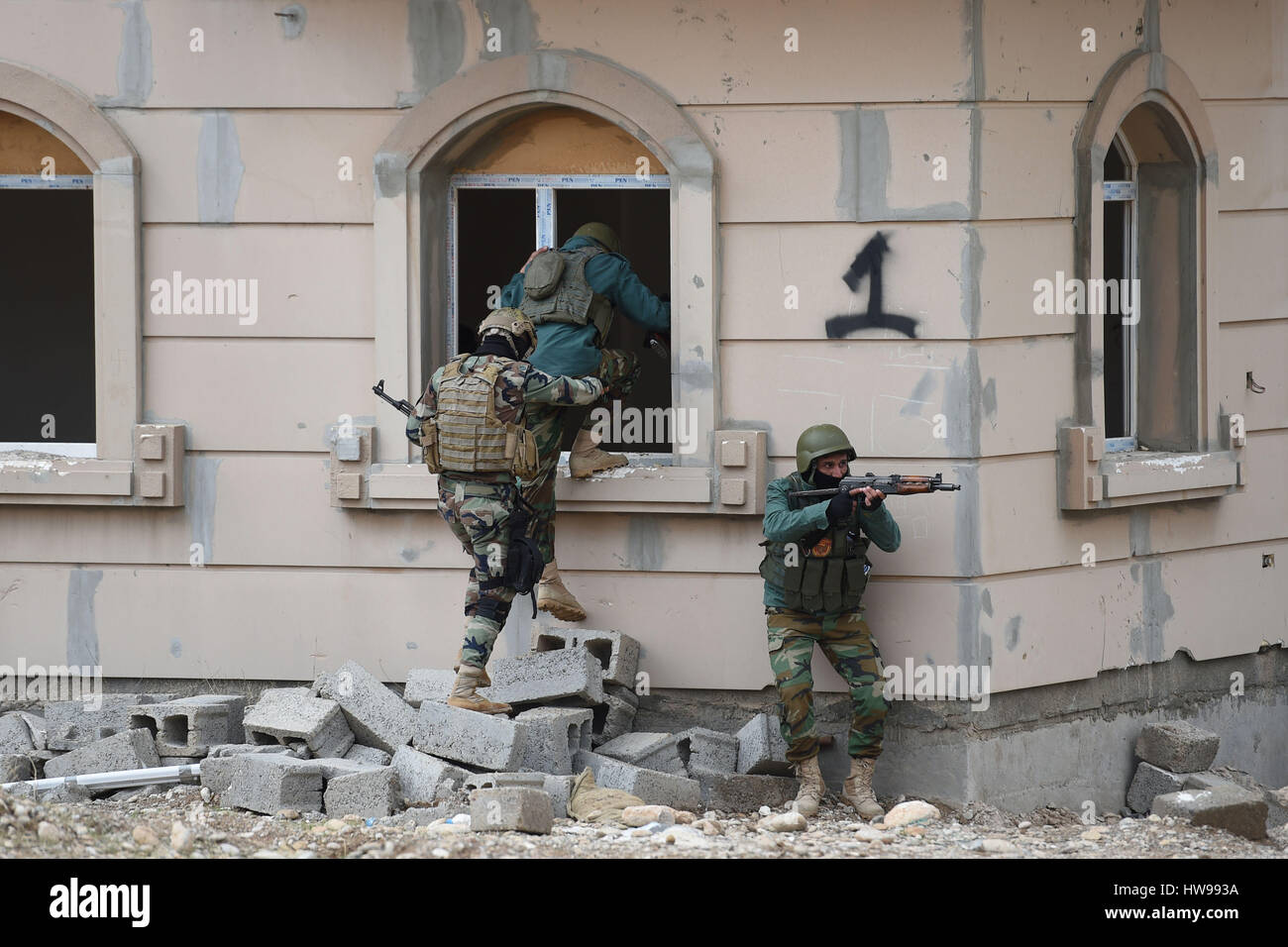 Members of the Zervani during a training exercise at Tiger Town on the ...