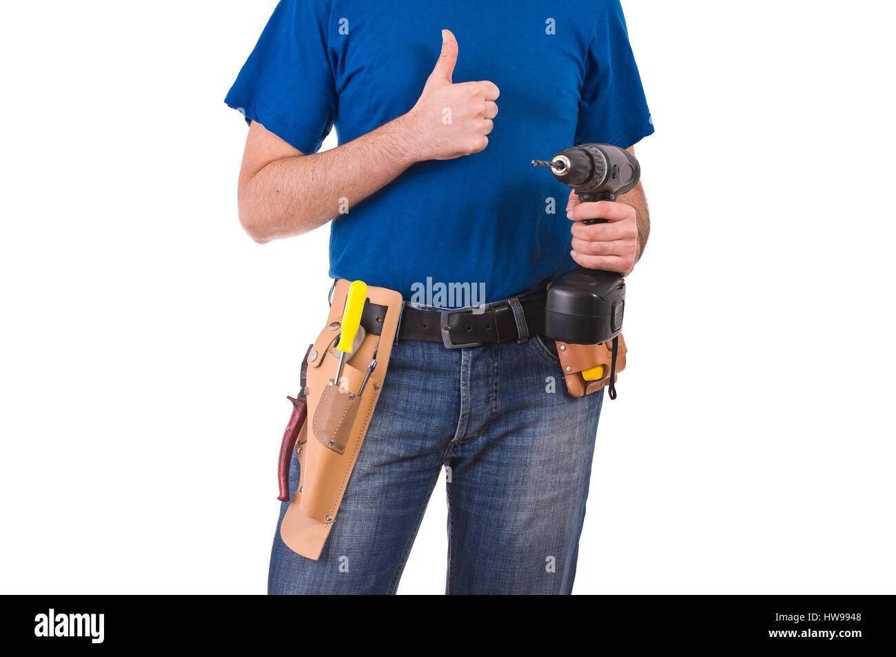 Blue collar worker Stock Photo - Alamy