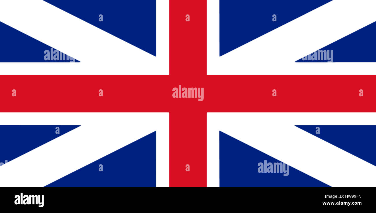 Great Britain Flag King's Colours. Civil and State Ensign 3D ...