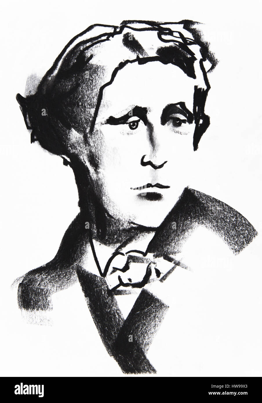Portrait de Lewis Carroll (Charles Lutwidge Dodgson, 1832-1898 ...