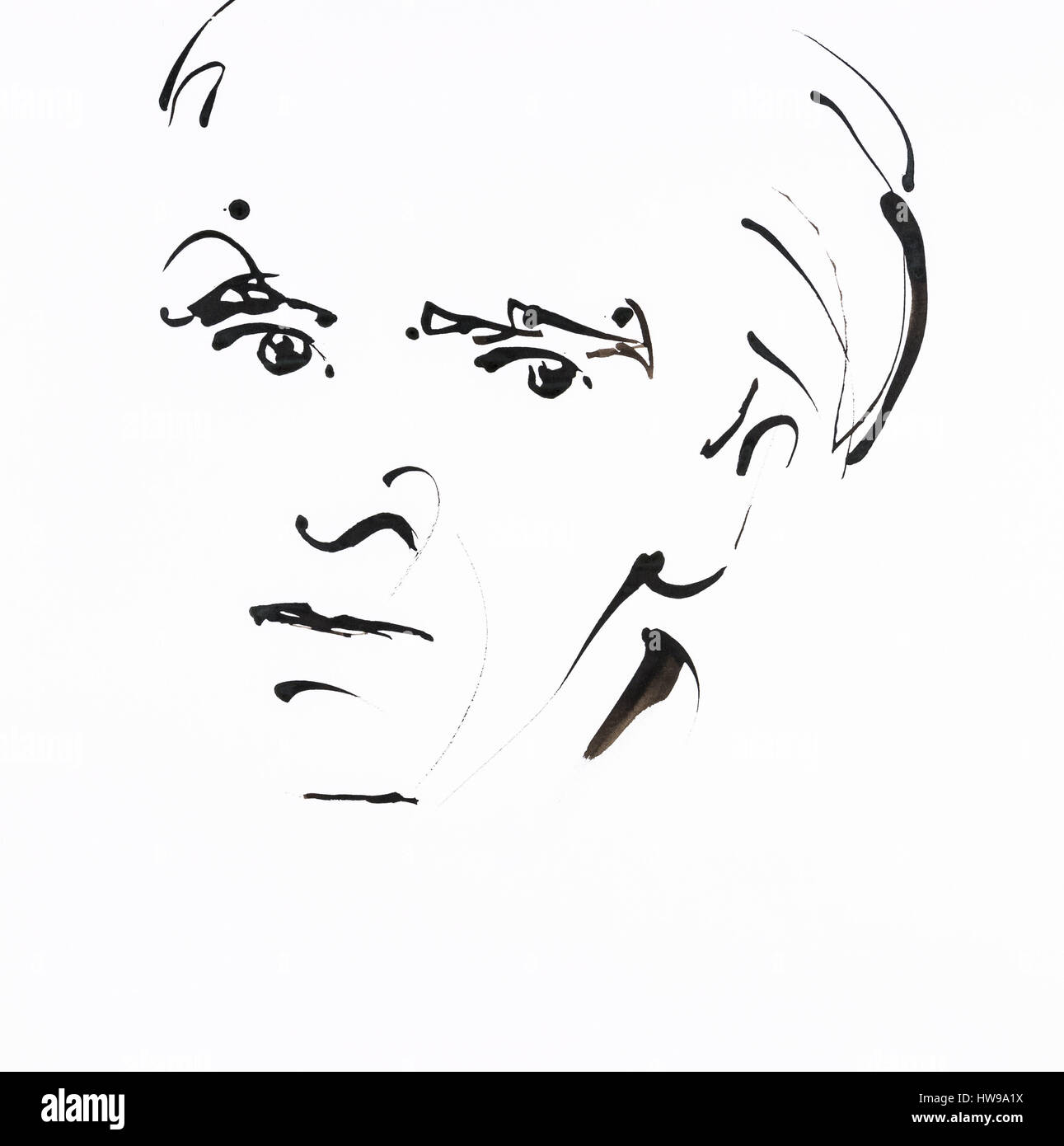 Portrait de Emil Cioran (1911-1995), philosophe et ecrivain roumain ...