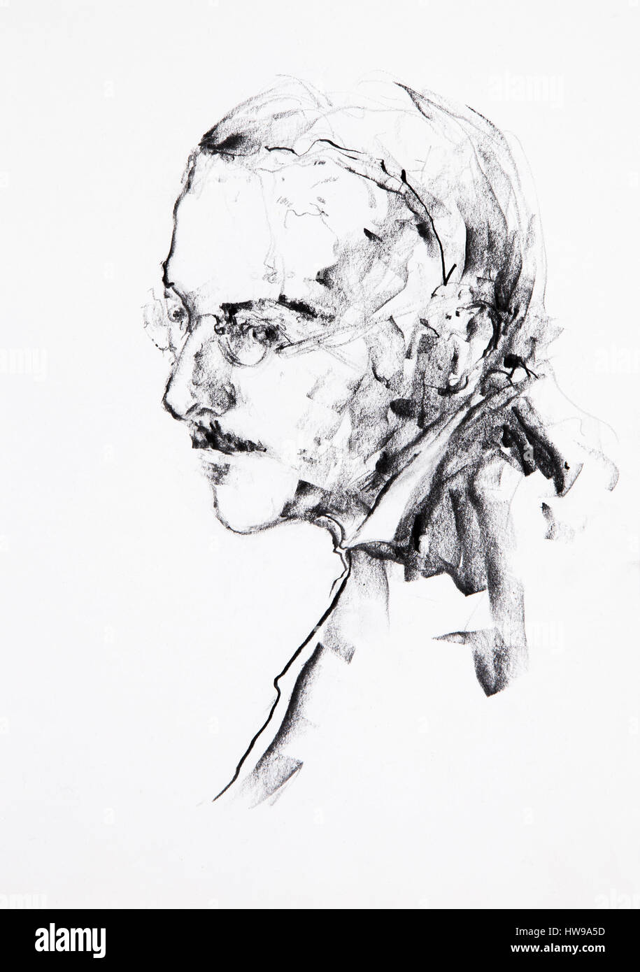 Portrait de Fernando Pessoa (1888-1935), ecrivain, critique et poete ... Portrait de Fernando Pessoa (1888-1935), ecrivain, critique et poete ...
