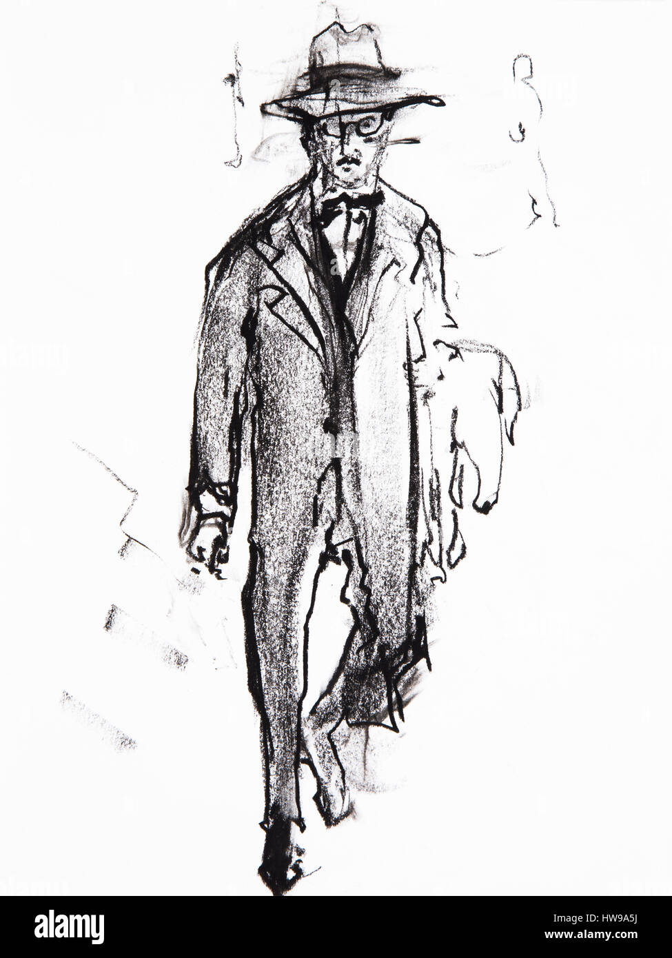 Portrait de Fernando Pessoa (1888-1935), ecrivain, critique et poete ... Portrait de Fernando Pessoa (1888-1935), ecrivain, critique et poete ...
