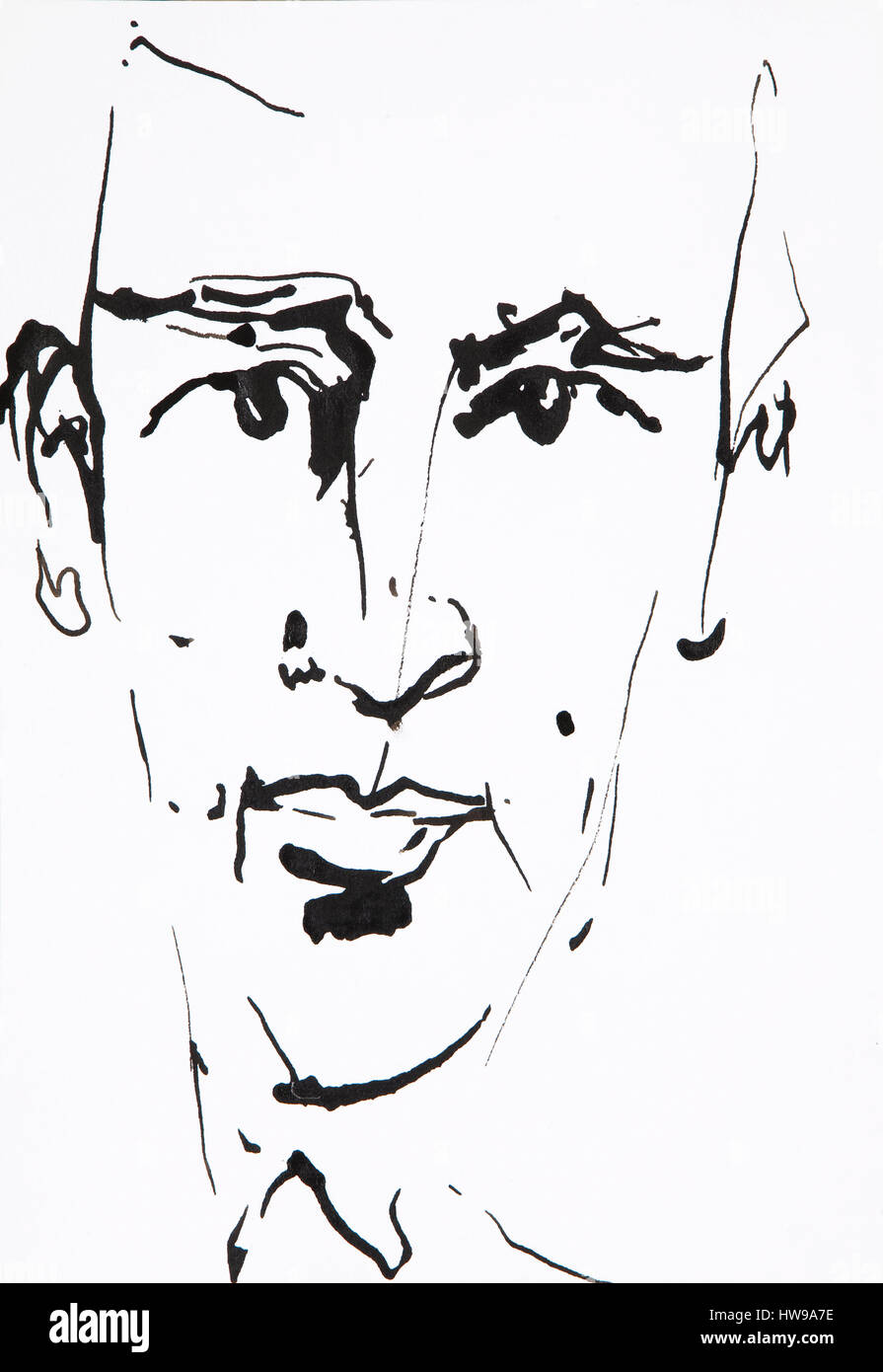 Portrait de JD Salinger (Jerome David Salinger, 1919-2010), ecrivain ...