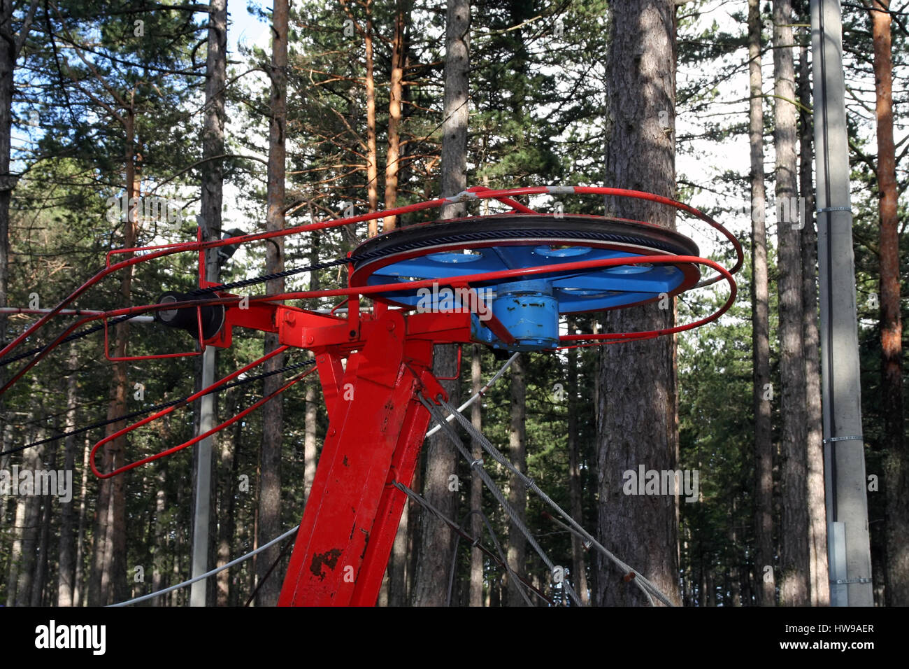Old ropeway system Stock Photo - Alamy