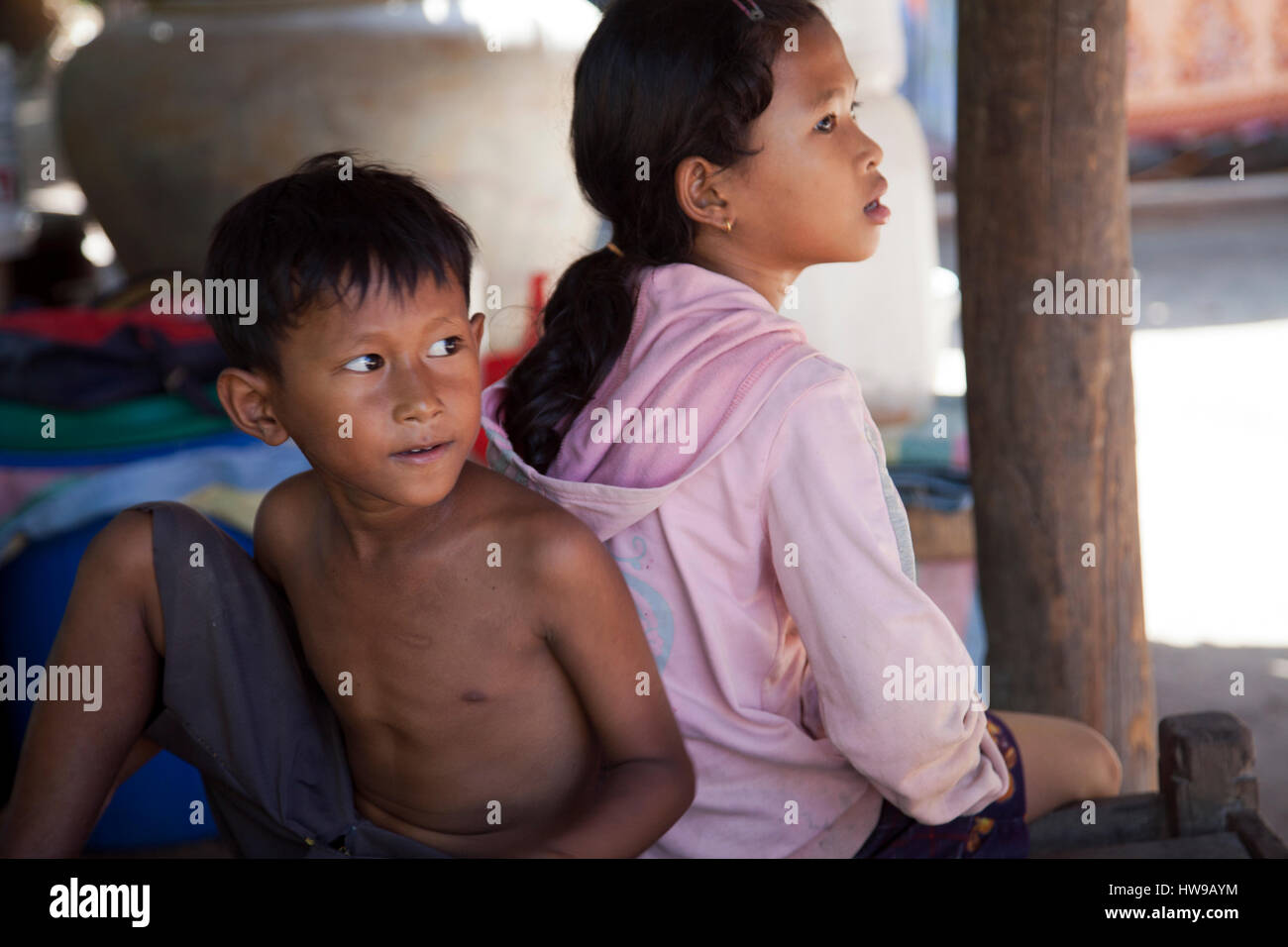 Children in Preah Dak Village in Siem Reap - Cambodia Stock Photo - Alamy