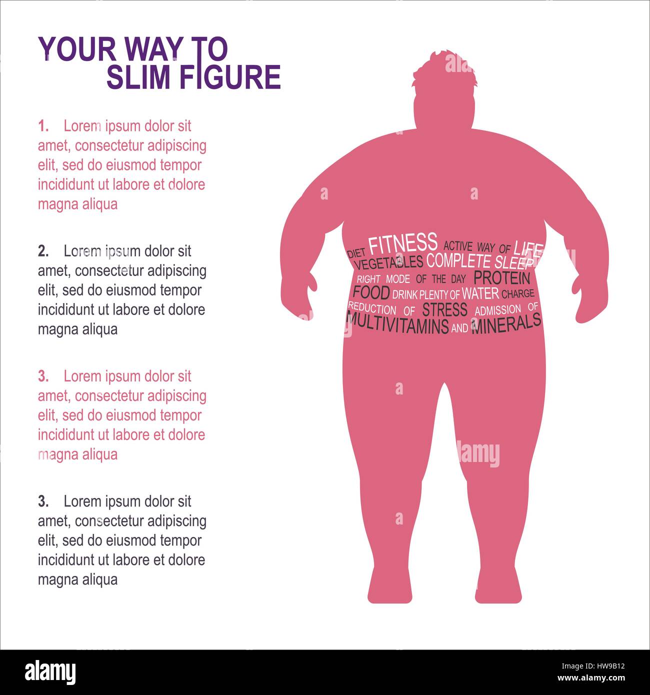 Obesity Stock Vector Images - Alamy