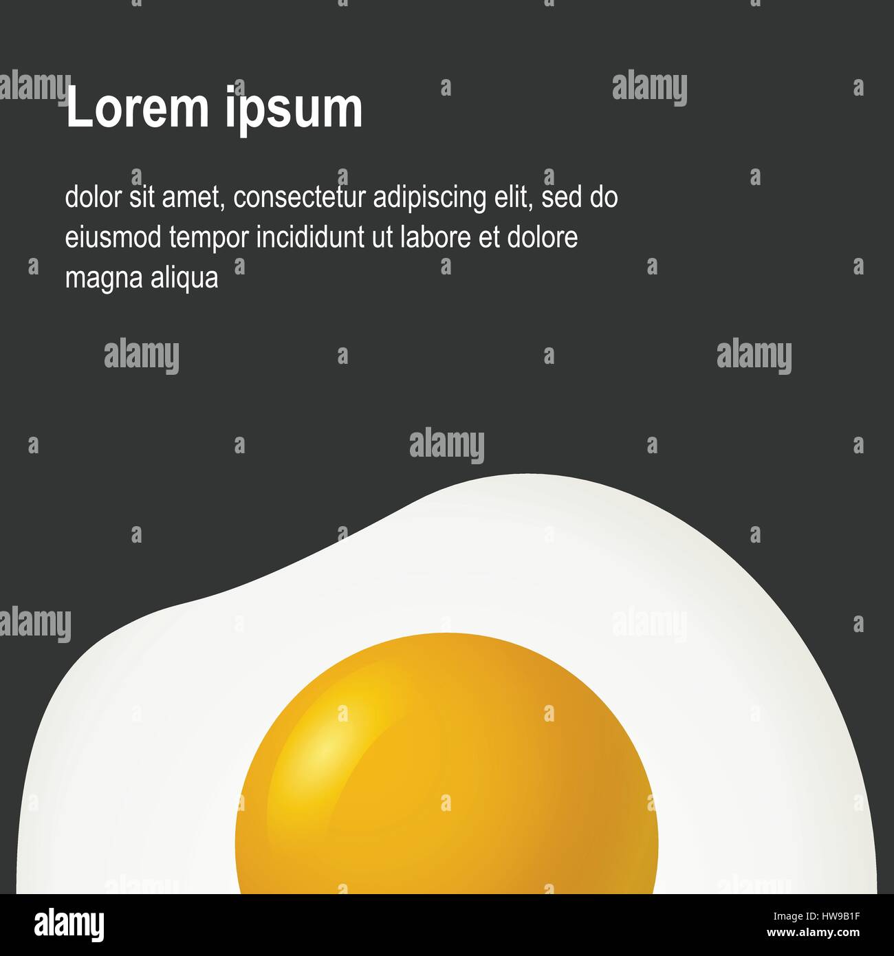 Fried egg Vector illustration Stock Vector Image & Art - Alamy