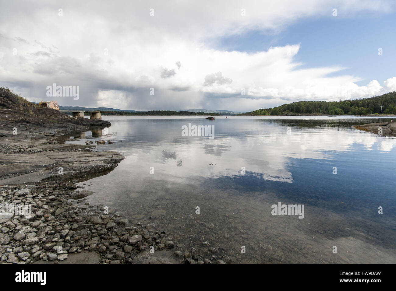 norway sea shore landscape view Stock Photo - Alamy