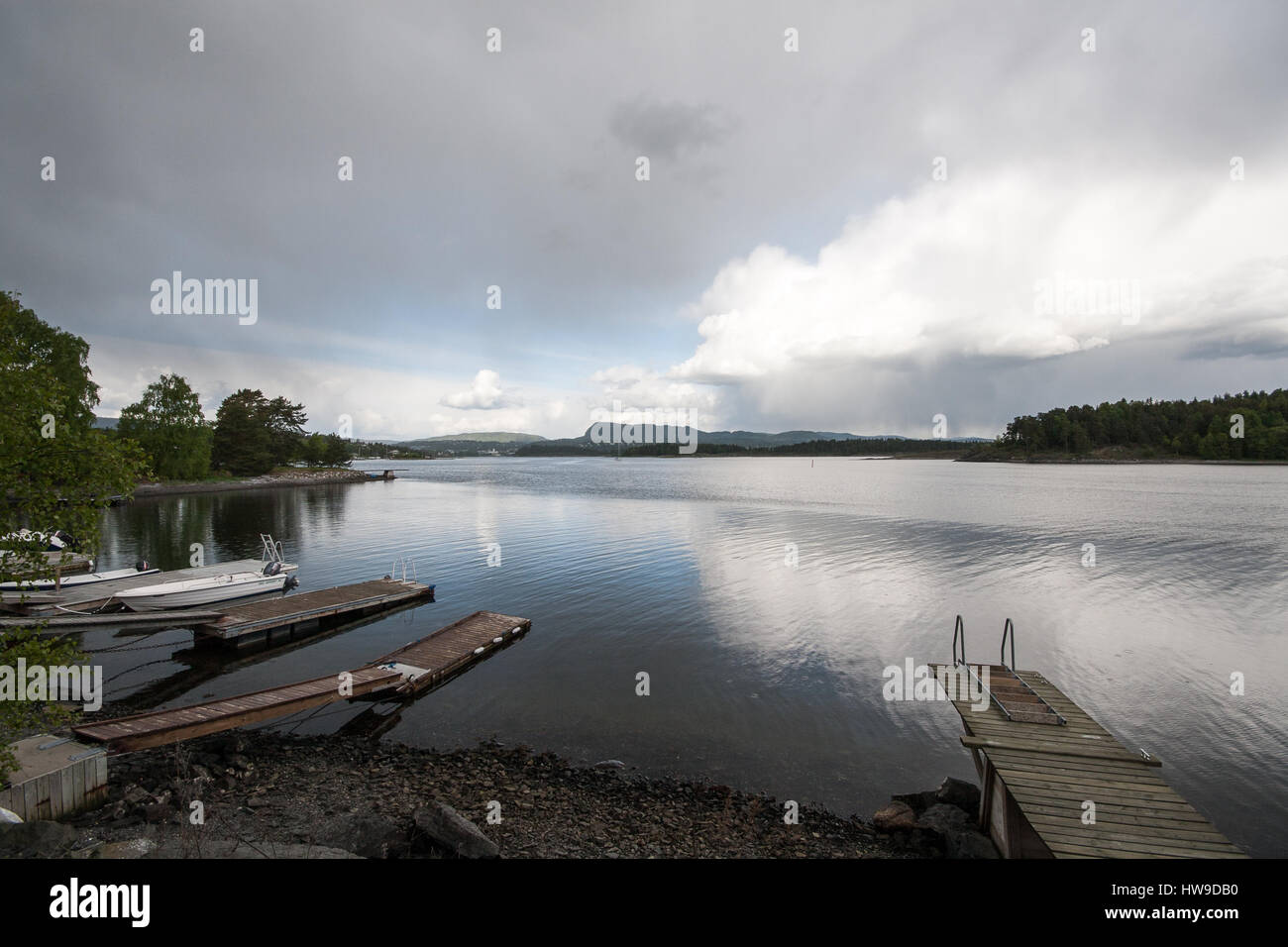 norway sea shore landscape view Stock Photo - Alamy