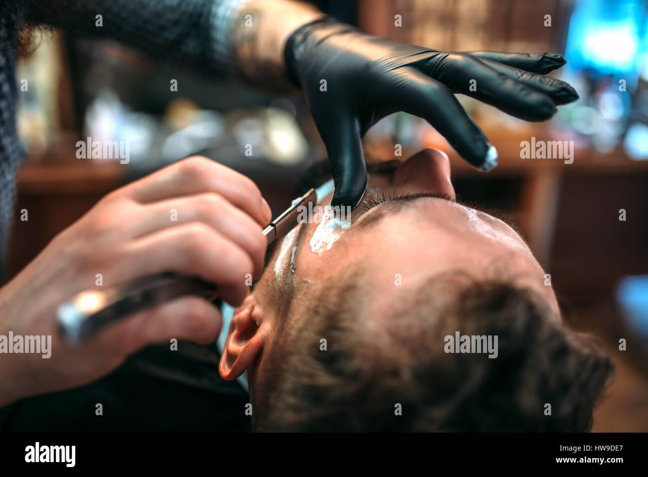 Shaves the beard hi-res stock photography and images - Alamy