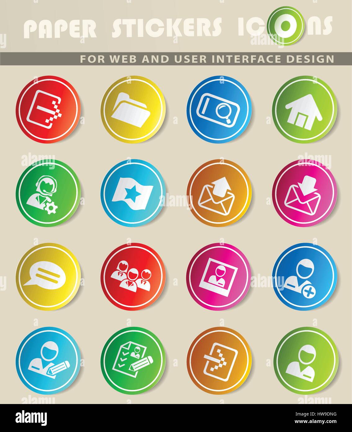 Exit stickers Stock Vector Images - Alamy