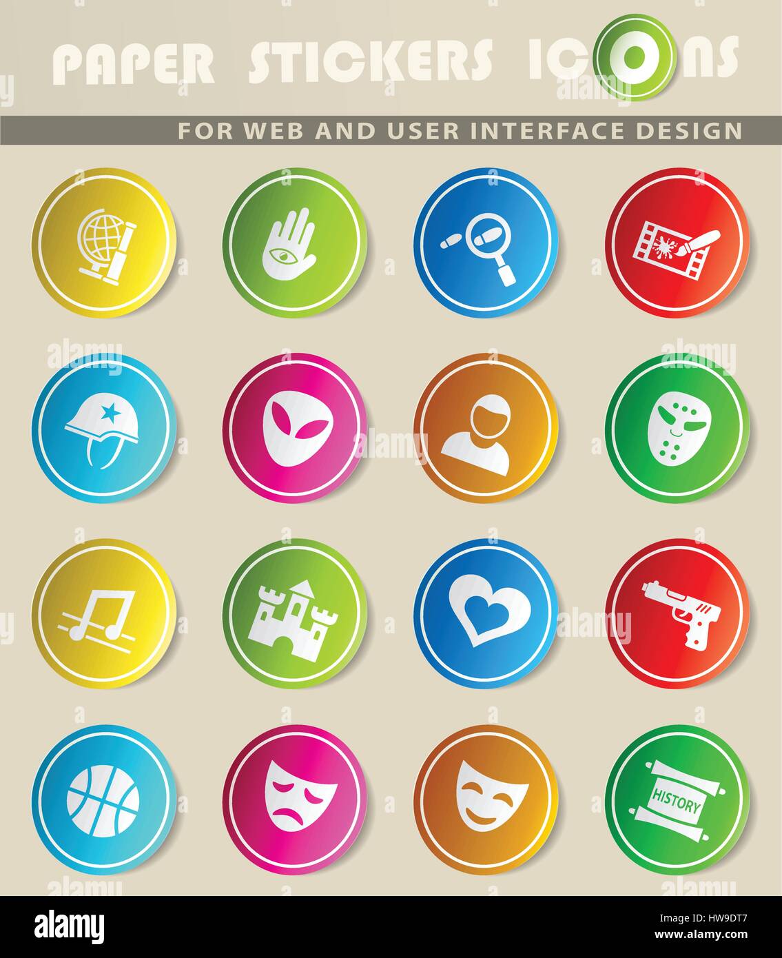 Genre icons Stock Vector Images - Alamy