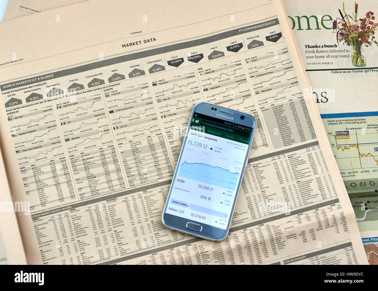 Financial times newspaper 2017 hi-res stock photography and images - Alamy