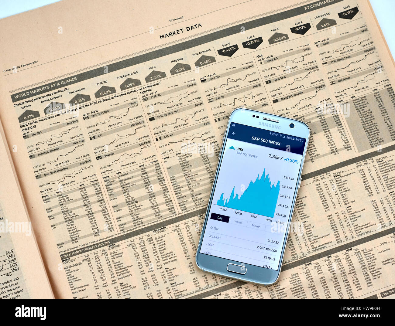 Financial times newspaper 2017 hi-res stock photography and images - Alamy