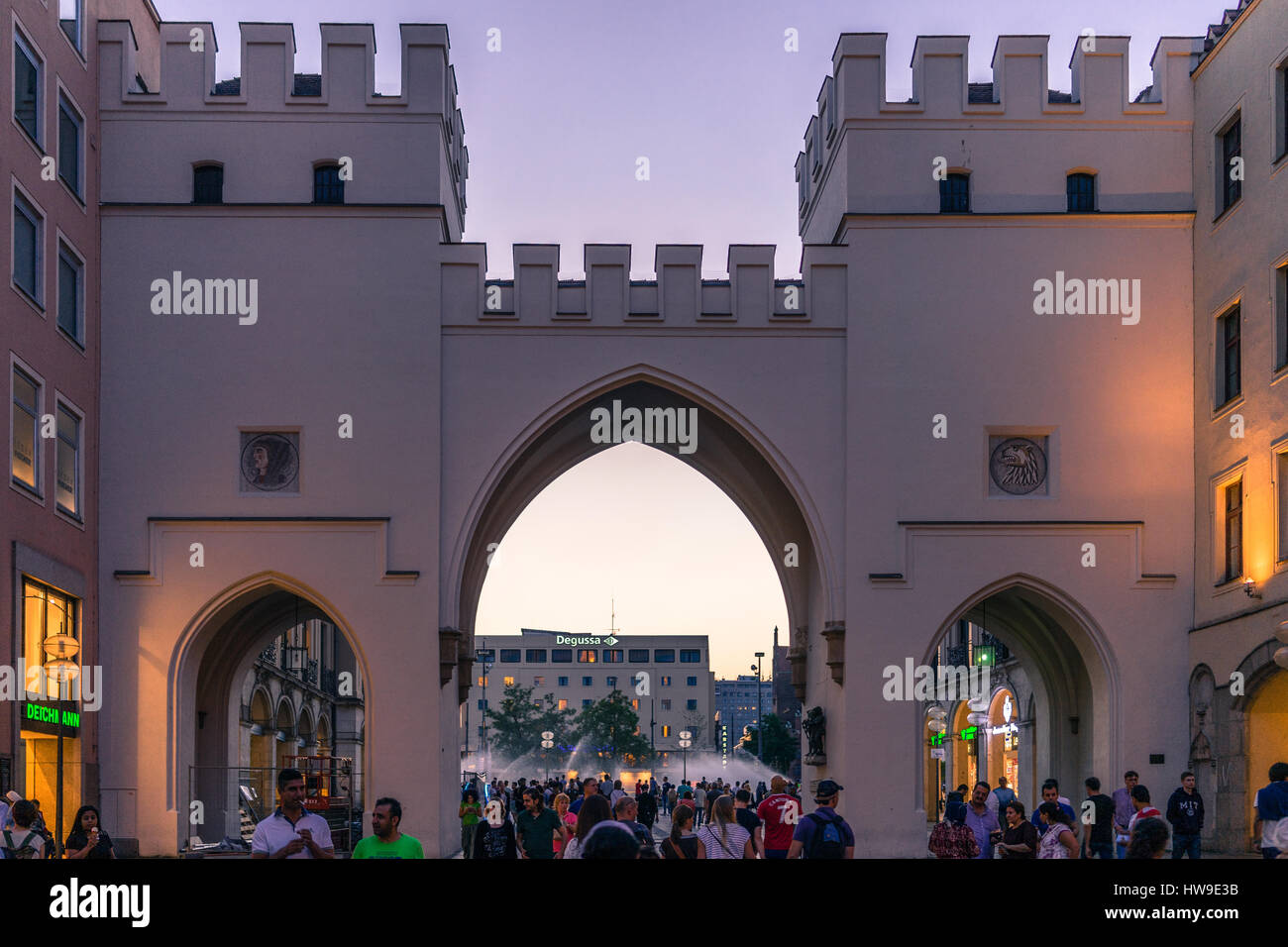 City gates munich hi-res stock photography and images - Alamy