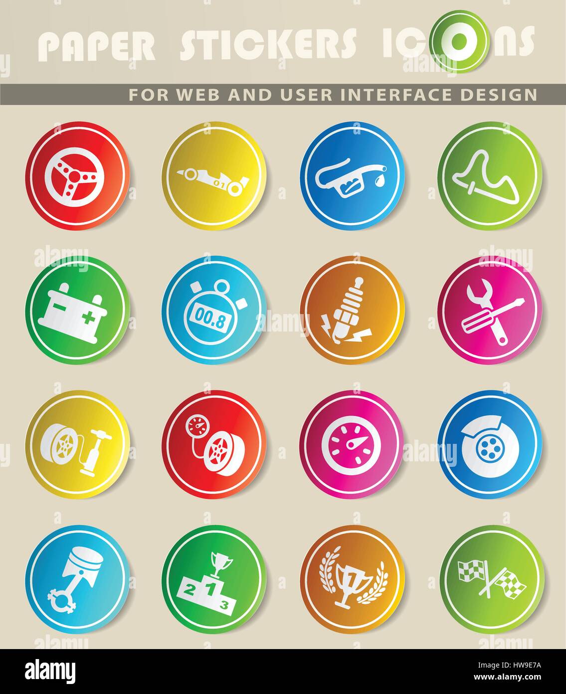 Racing paper Stock Vector Images - Alamy