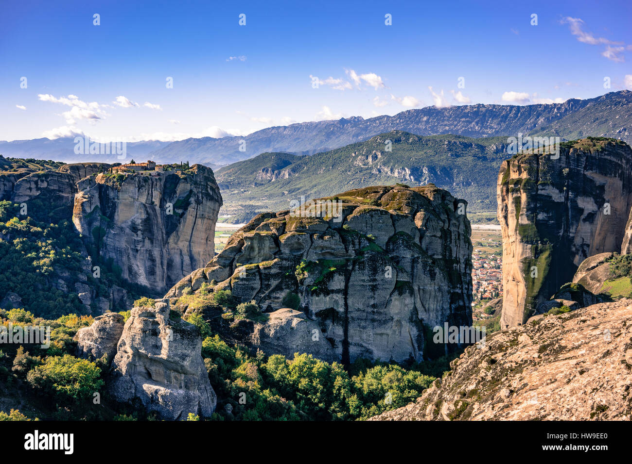 Meteora rock formation, Greece Stock Photo - Alamy