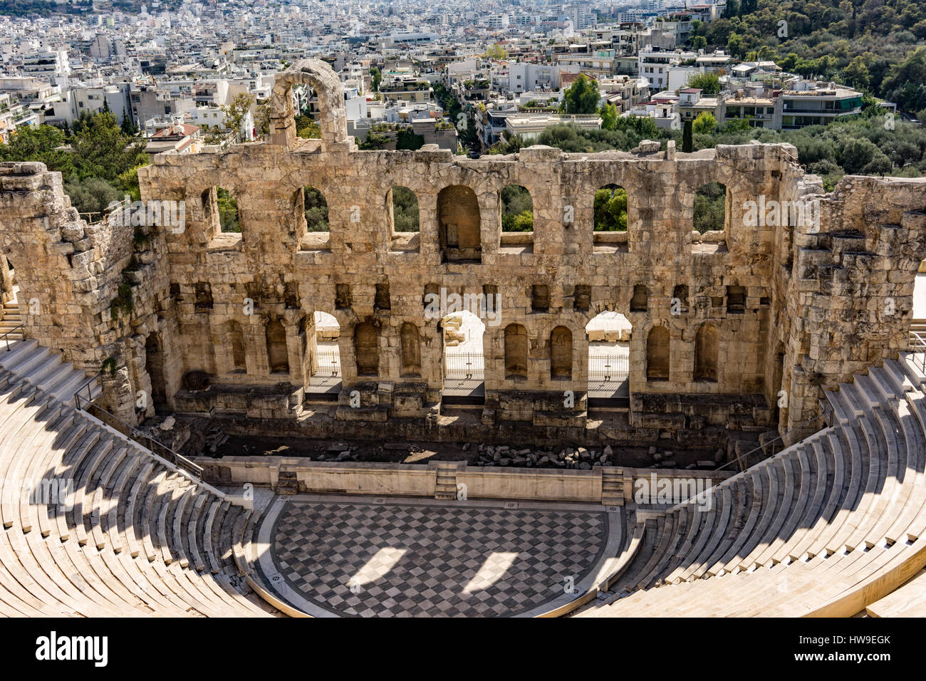 Greek classical amphitheater Stock Photo - Alamy