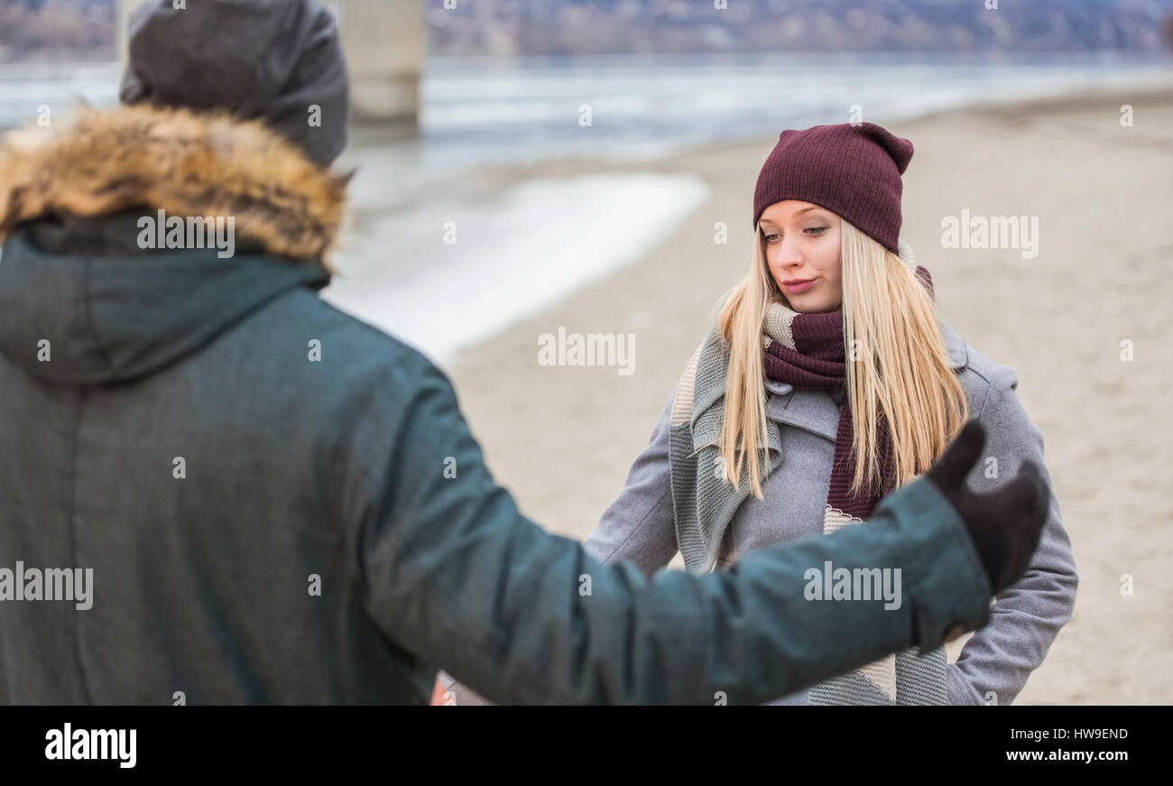 Young couple breaking up Stock Photo - Alamy