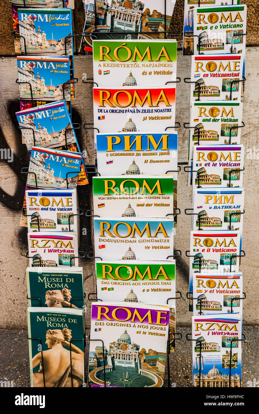 Tourist guides of the city of Rome. Rome, Lazio, Italy, Europe Stock ...