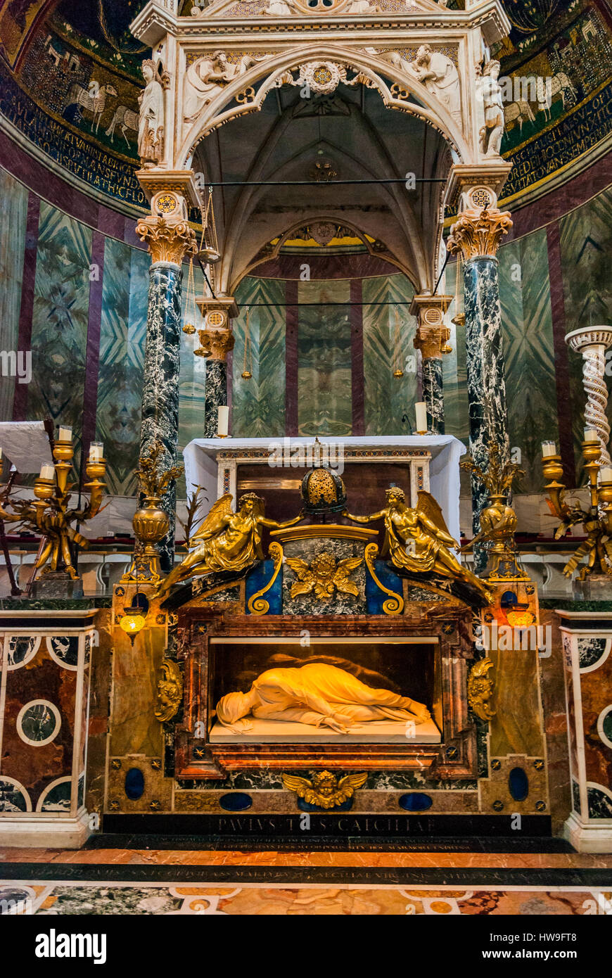 Martyrdom of Saint Cecilia, by Stefano Maderno, one of the most famous ...