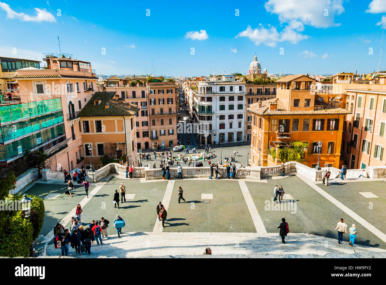 Spanish Steps and Square of Spain - Piazza di Spagna. Rome, Lazio ...