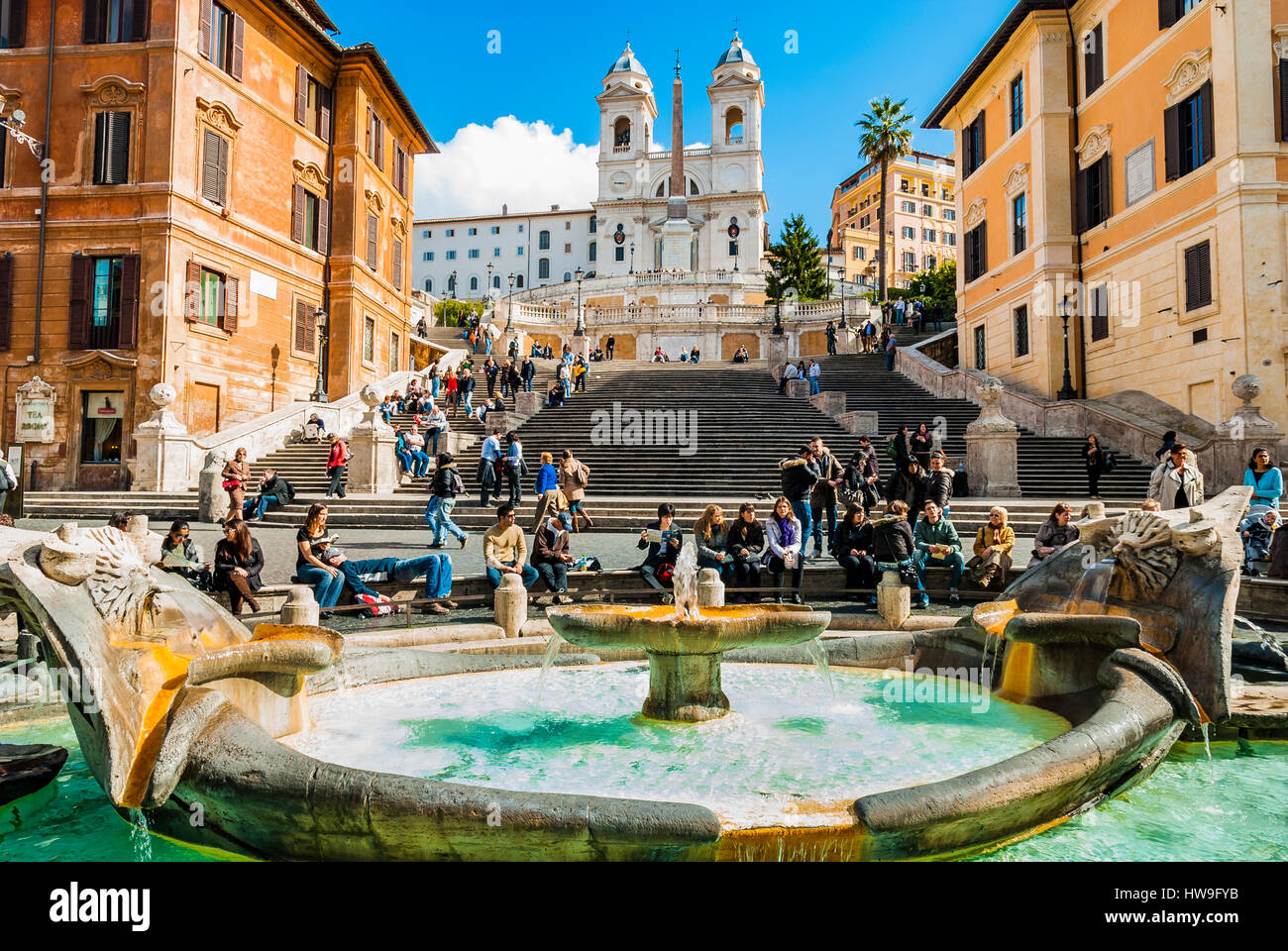 Spain steps rome hi-res stock photography and images - Alamy
