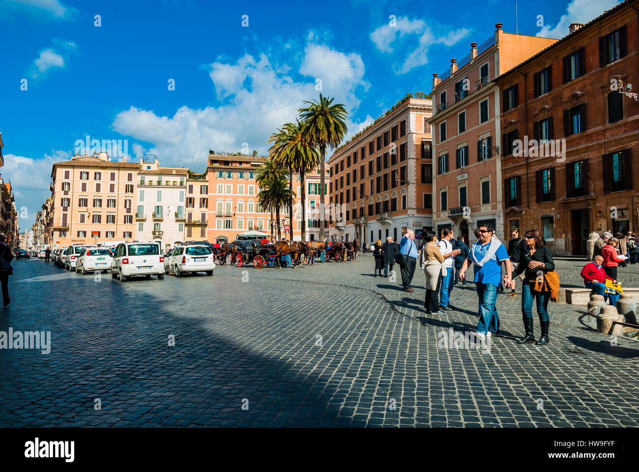 Spanish Steps and Square of Spain - Piazza di Spagna. Rome, Lazio ...