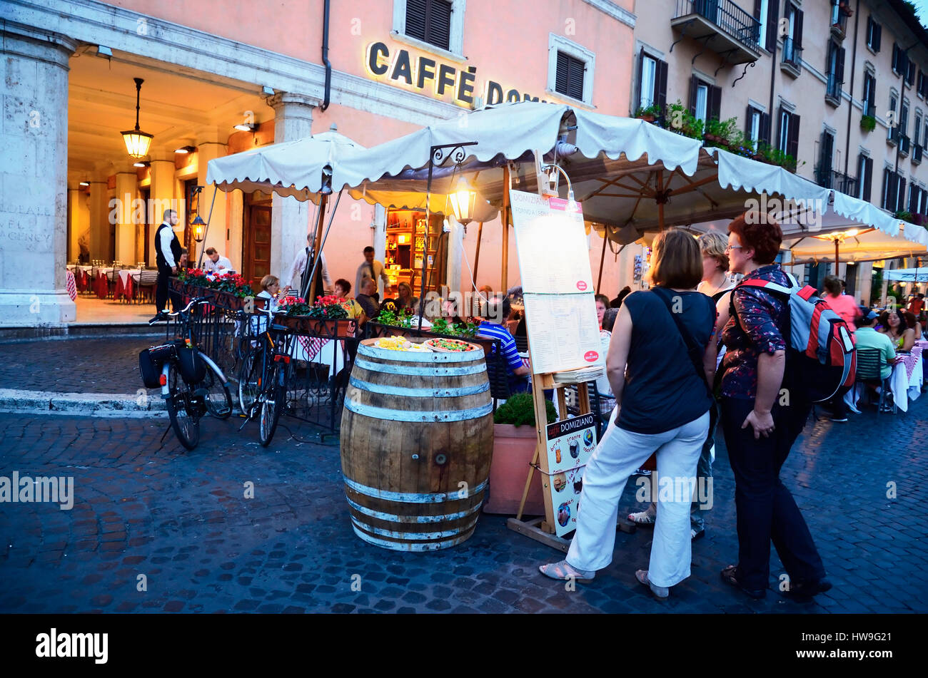 Restaurant. Piazza Navona. Rome, Lazio, Italy, Europe Stock Photo - Alamy